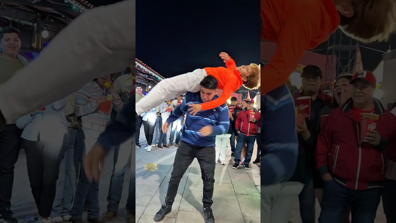 Abuelita Bailaba con su nieto y se reencontró con su bailador de la infancia #quebradita #huapango