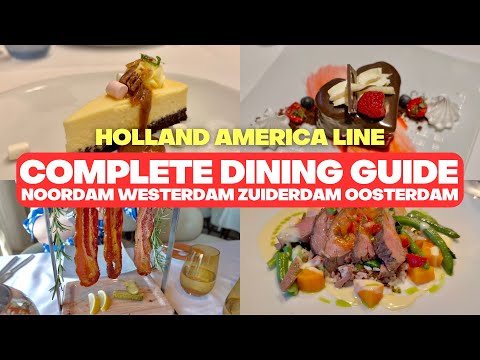 Holland America Vista Class Ships Offer AMAZING Dining Options
