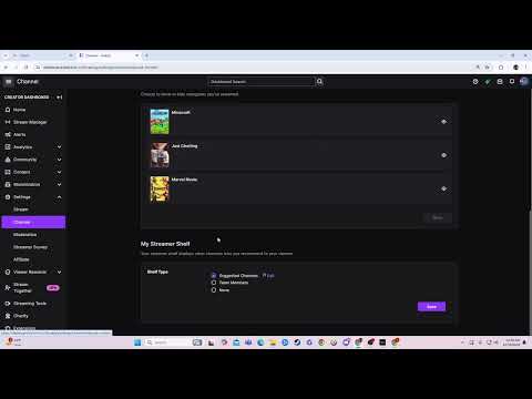How to Add Recommended Channels on Twitch