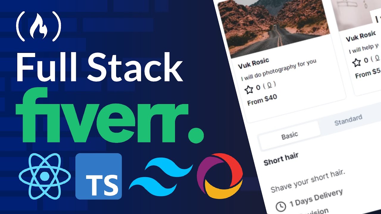 Full Stack Tutorial – Fiverr Clone with NextJS, React, Convex, Typescript, Tailwind CSS, ShadCN