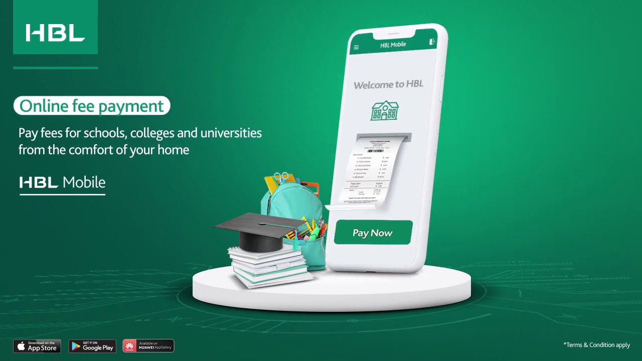 HBL Mobile Features: Online Fee Payment