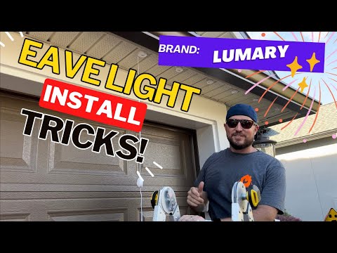 Install once, use year-round! Lumary Permanent Outdoor Eave Light Installation and Review!