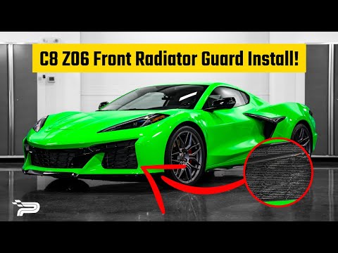 Paragon C8 Z06/E-Ray Front Radiator Grille Guards Install ...