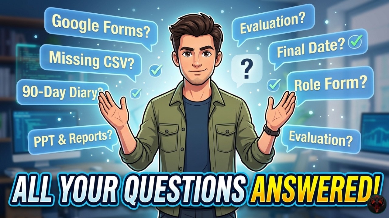 🚀Internship Final Updates: VTU Reports, 90-Day Diary & Google Forms!