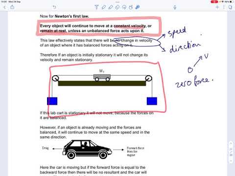 GCSE Physics Newton's First Law 2.5