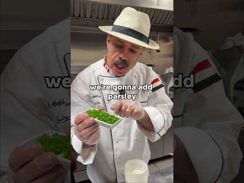 How to make garlic sauce! #Shorts #ChefsDoor #Halal #Shawarma #Arab #Food #Cairo #Mississauga