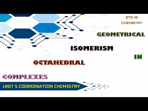 3D ANIMATION ON GEOMETRICAL ISOMERISM IN OCTAHEDRAL COMPLEXES, STD 12 COORDINATION CHEMISTRY