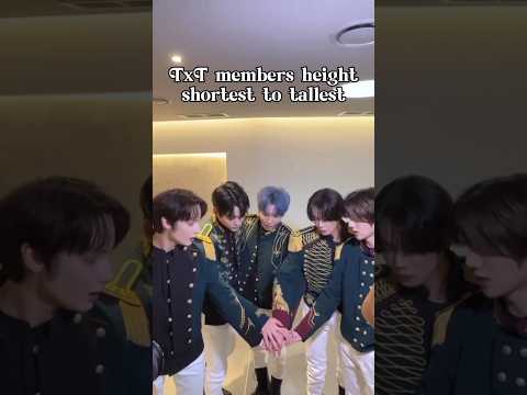 TxT members heights😚||#txt #yeonjun #choisoobin #beomgyu #taehyun #hueningkai #kpop #korea #height