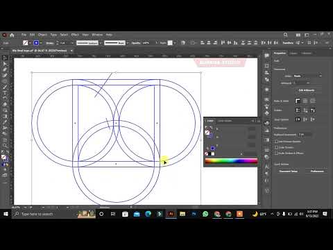 How to make Alphabetic Logo In Illustrator - DA Logo Design