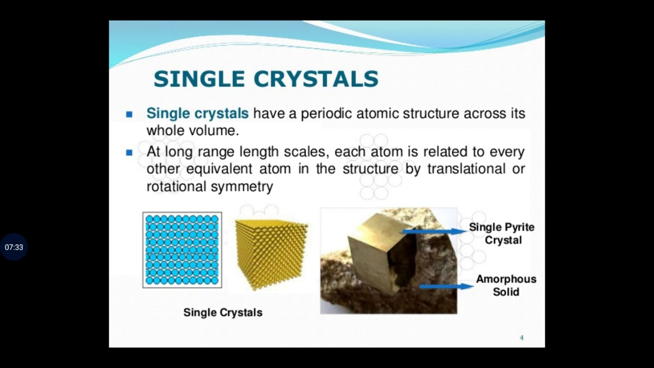Crystalline and noncrystalline materials ppt
