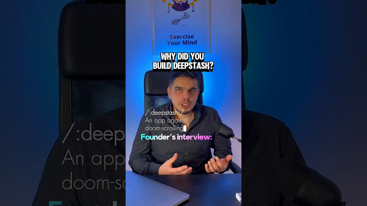 🎙️Founder's Interview | Why did You build Deepstash? #app #education #microlearning #deepstash