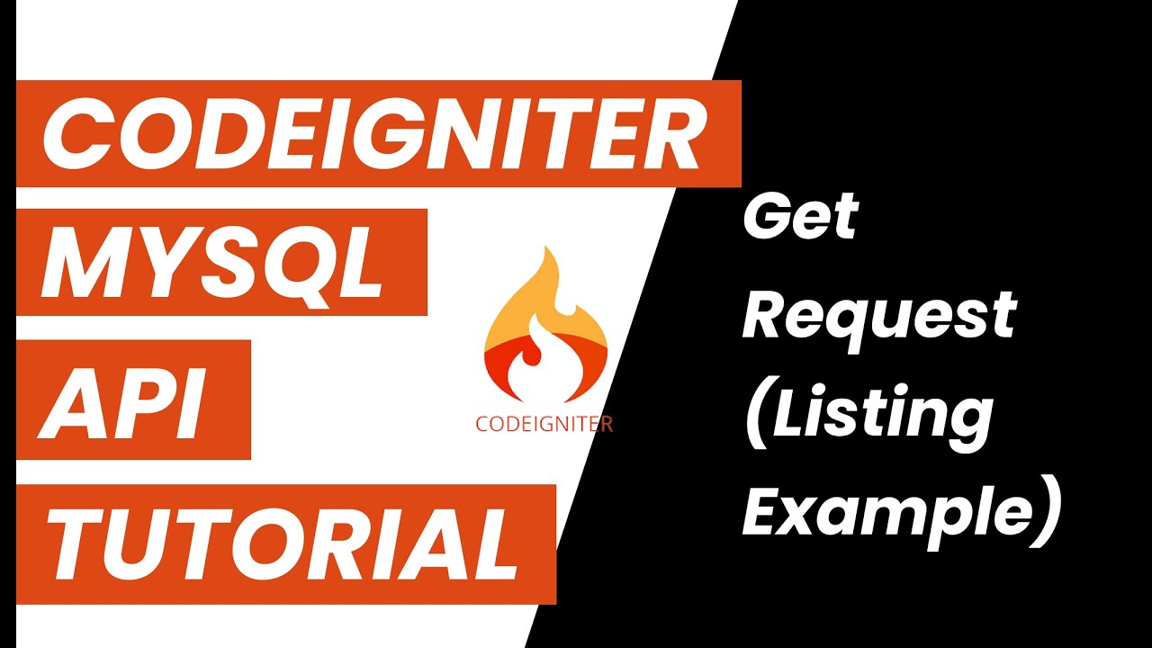 Codeigniter 3 API tutorial using mysql with listing example (Postman)