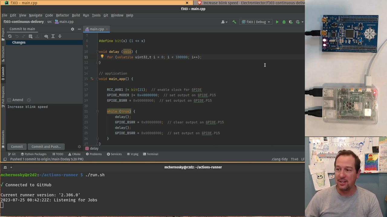 Continuous firmware delivery with Github Actions