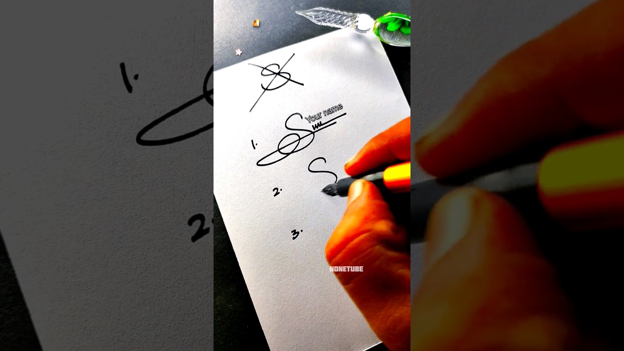 How to sign the S letter ❤?