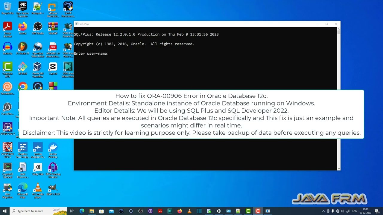 ORA-00906: missing left parenthesis - Oracle Database 12c Error Messages