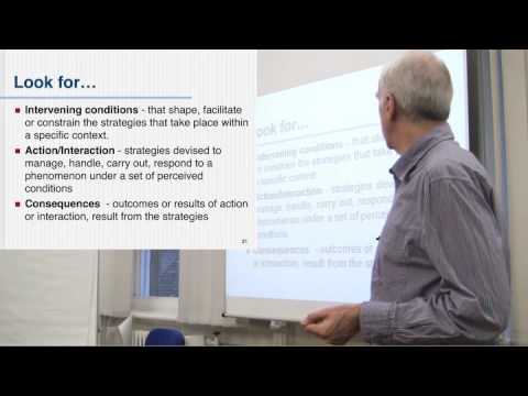 Grounded theory - Axial Coding