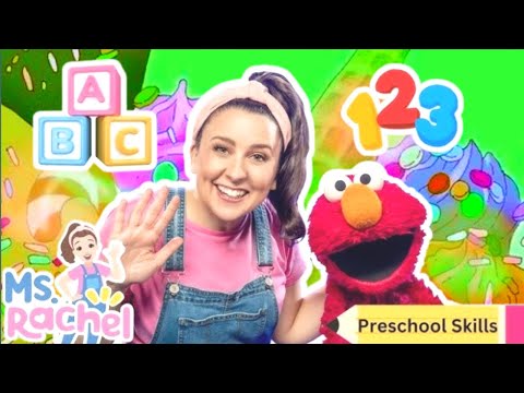 Ms Rachel & Elmo Get Ready For School - ABC Song, Numbers, Colors - Toddler & Preschool Learning