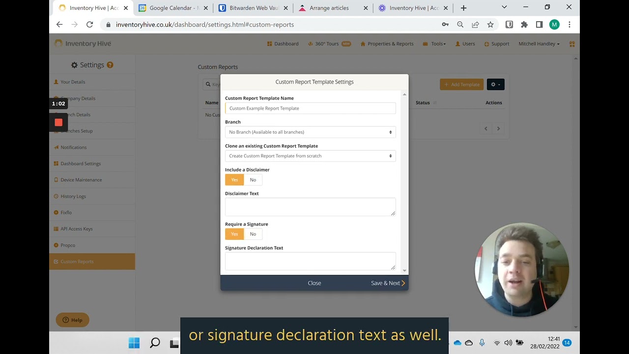 Inventory Hive | Custom Reports | Creating custom report templates from scratch