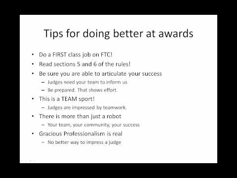 Ask an Expert - FTC Judging