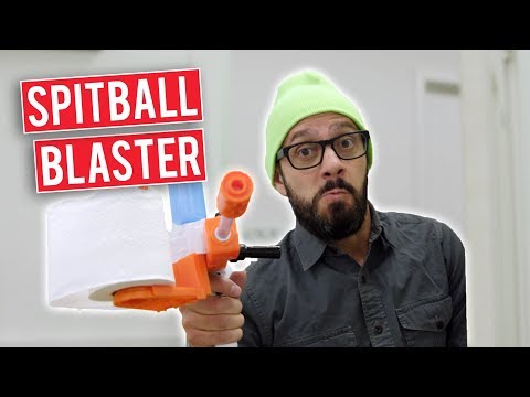 This Toy Gun Makes 350 (Clean) Spitballs from One Roll of Toilet Paper