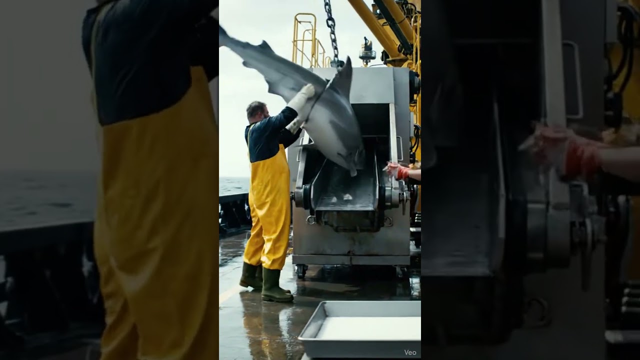 SHARK vs MACHINE: Instant Processing! 🦈⚙️
