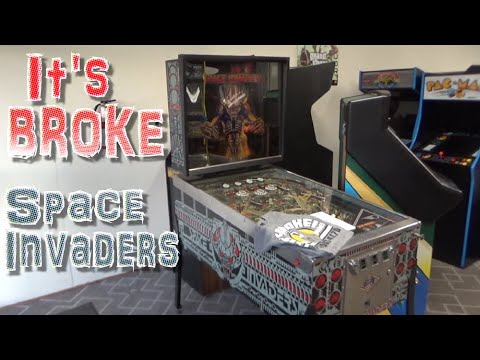 The World's Most Beautiful SPACE INVADERS Pinball Machine And It Won't Even Turn On!
