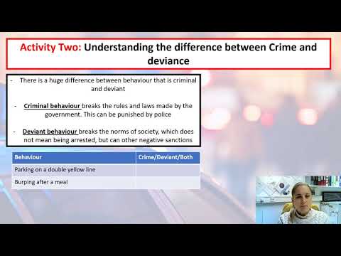 Sociology - CD1 - What is Crime and Deviance?