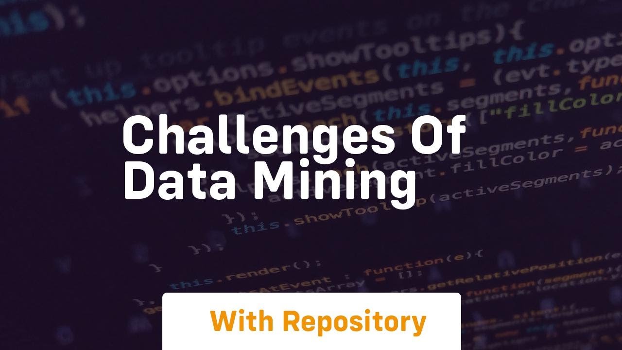 challenges of data mining
