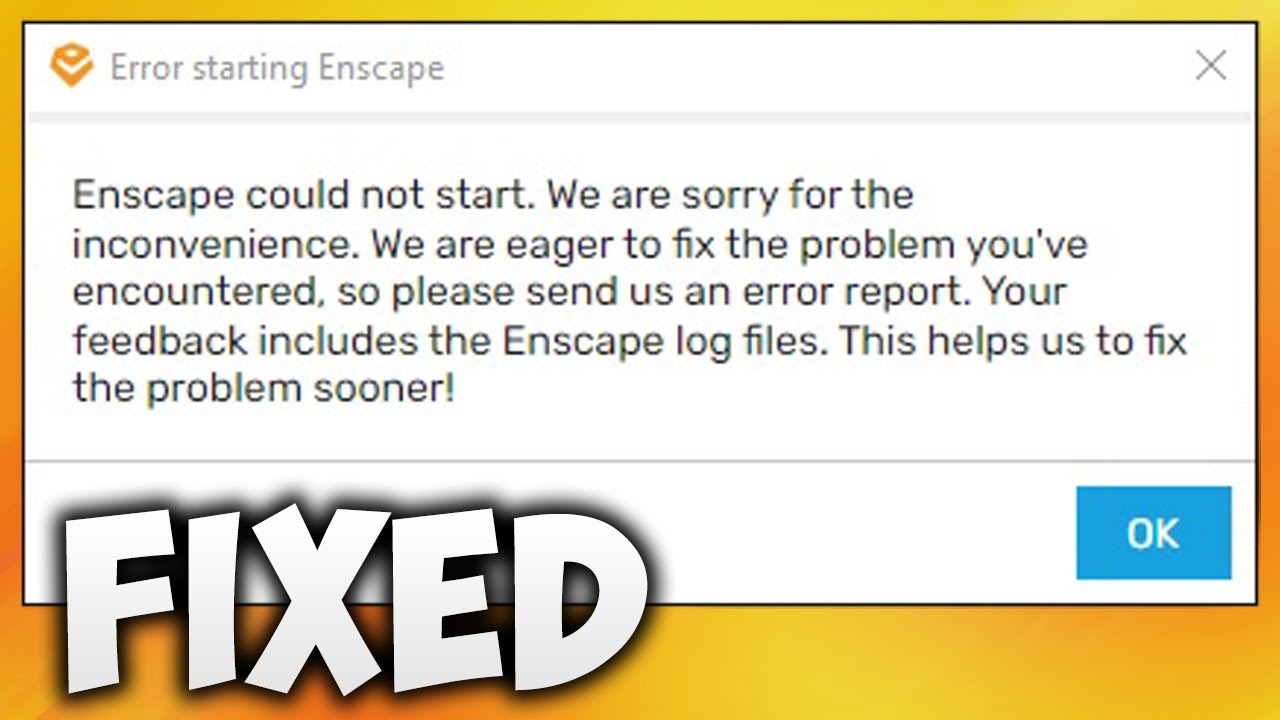How to Fix Enscape Could Not Start We are Sorry for the Inconvenience - Error Starting Enscape
