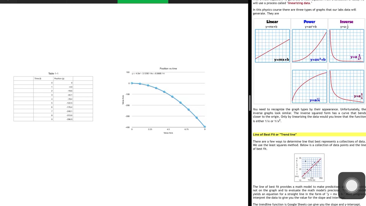 How to Linearize Data in Numbers
