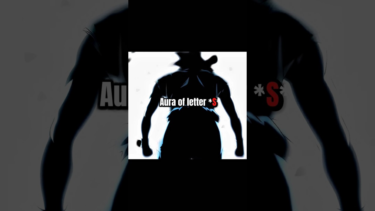 Aura of letter *S* 💀 #anime #edit #animeedit #goku #saitama #shinchan #shorts #gojo #sasuke #viral