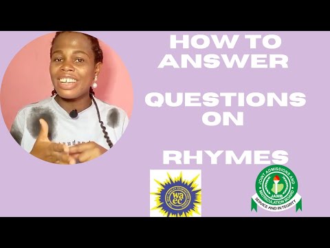 How to Answer Questions on Rhymes. Test of Orals. English Words Rhymes.
