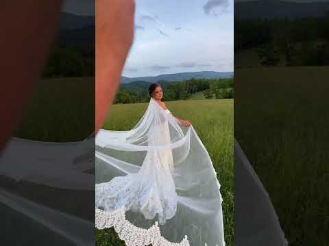 BEHIND THE SCENES - This is your sign to get a long Veil for your wedding