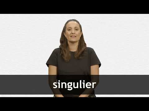 English Translation of “SINGULIER” | Collins French-English Dictionary