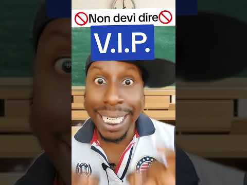 Non devi dire VIP .... รจ un acronimo che significa Very important person #pronunciaamericana #ingles