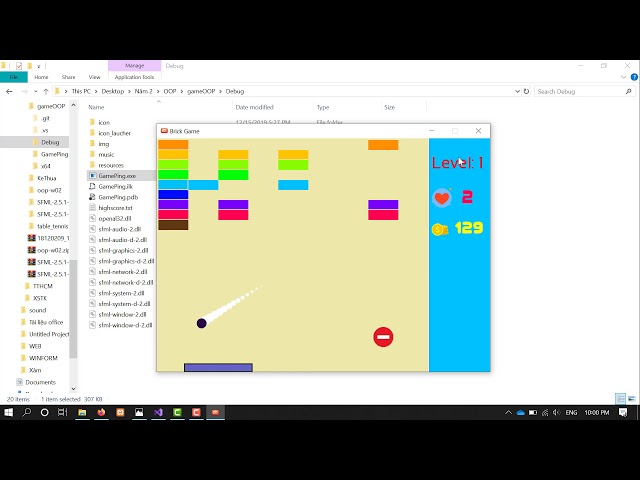 GitHub - nltd101/game-brick-breaker-Cpp