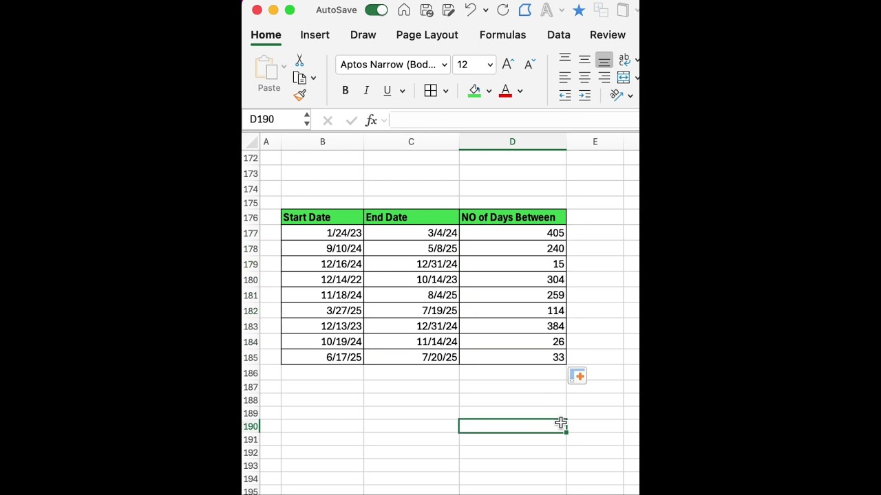 How to Count Days Between Dates in Excel