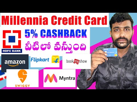 5% Cashback Credit Card for Amazon & Flipkart! HDFC Millennia Credit Card Review Telugu 2025