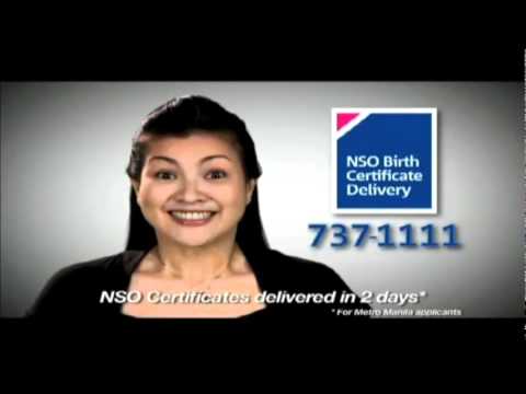 NSO Birth Certificate Delivery (02) 737-1111 TVC Faces 15s Teleserv