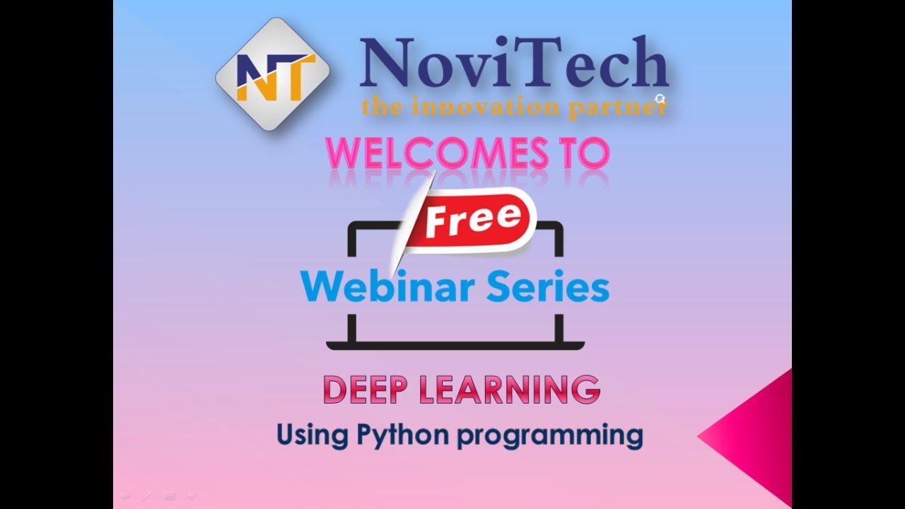 Webinar on Deep learning using Python programming  - NoviTech