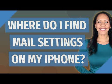 Where do I find mail settings on my iPhone?