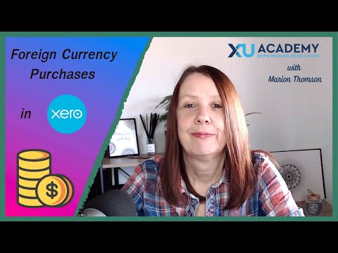 Foreign currency purchases in Xero