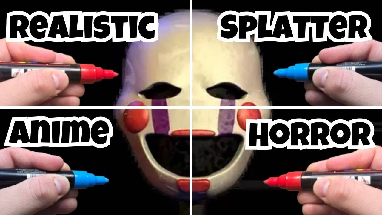 Drawing The Puppet! FNAF— 4 Amazing Styles!