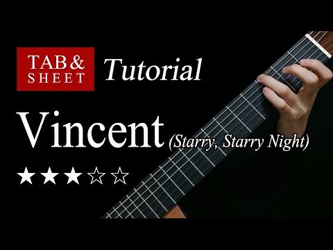 Vincent (Starry, Starry Night) - Fingerstyle Lesson + TAB