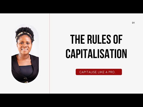 THE RULES OF CAPITALISATION || Capitalise like a pro. #learnenglish #capitalisation #capitalization