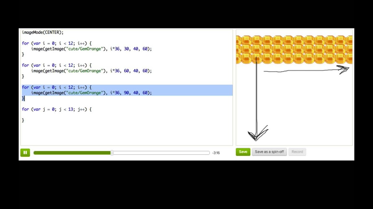 Nested For Loops | Computer Programming | Khan Academy
