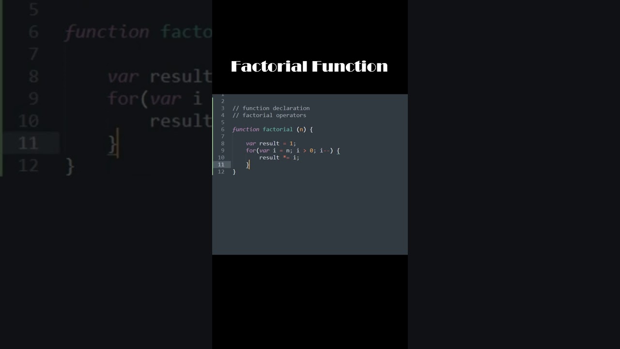 Basic Javascript - Making Factorial Function