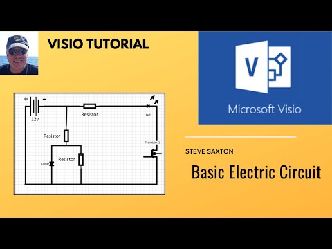 How to create a basic electric circuit in Microsoft Visio