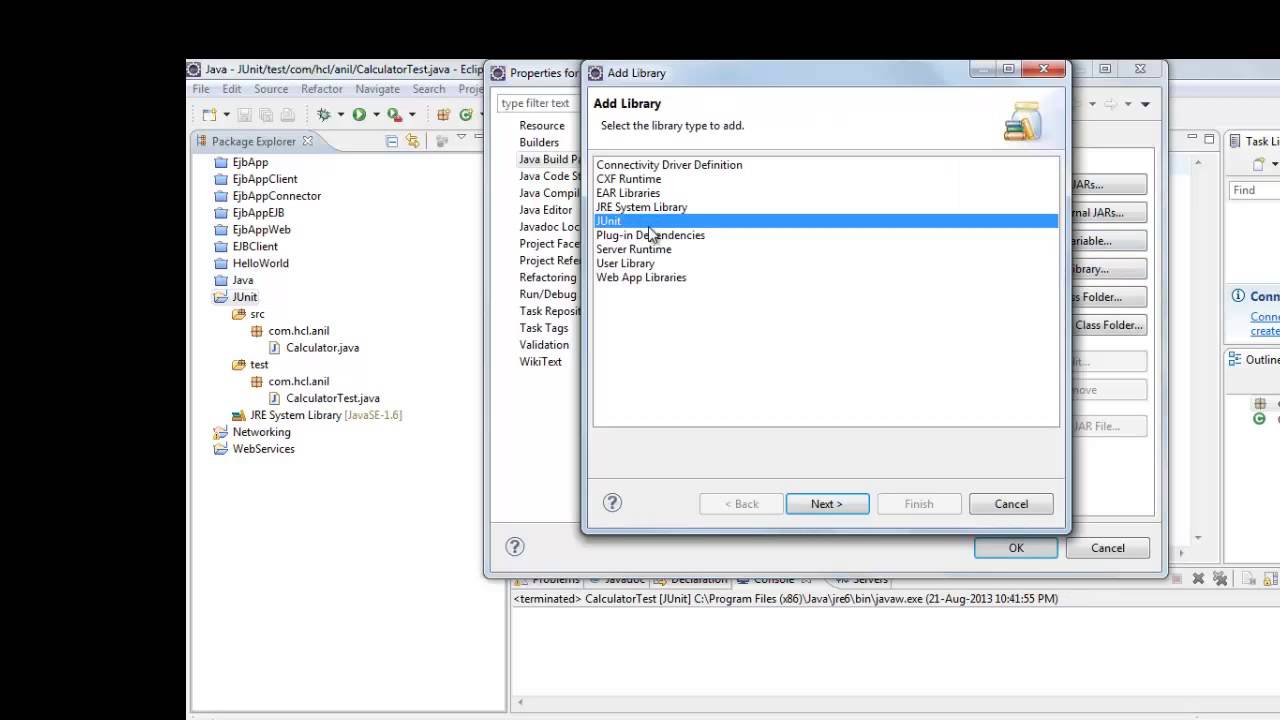 JUnit4 - Testing Java classes with Junit Framework