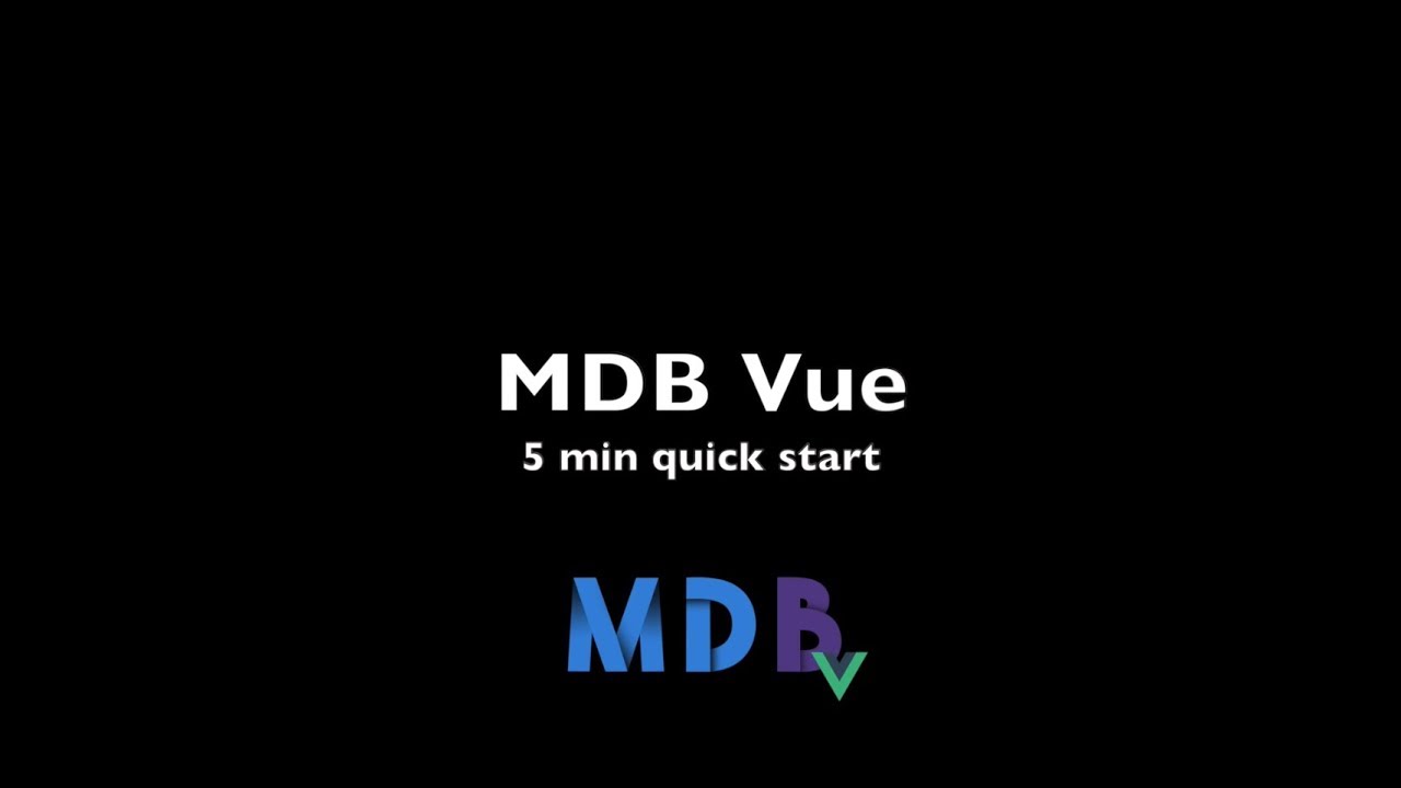 Material Design for Bootstrap Vue - 5 min Quick Start